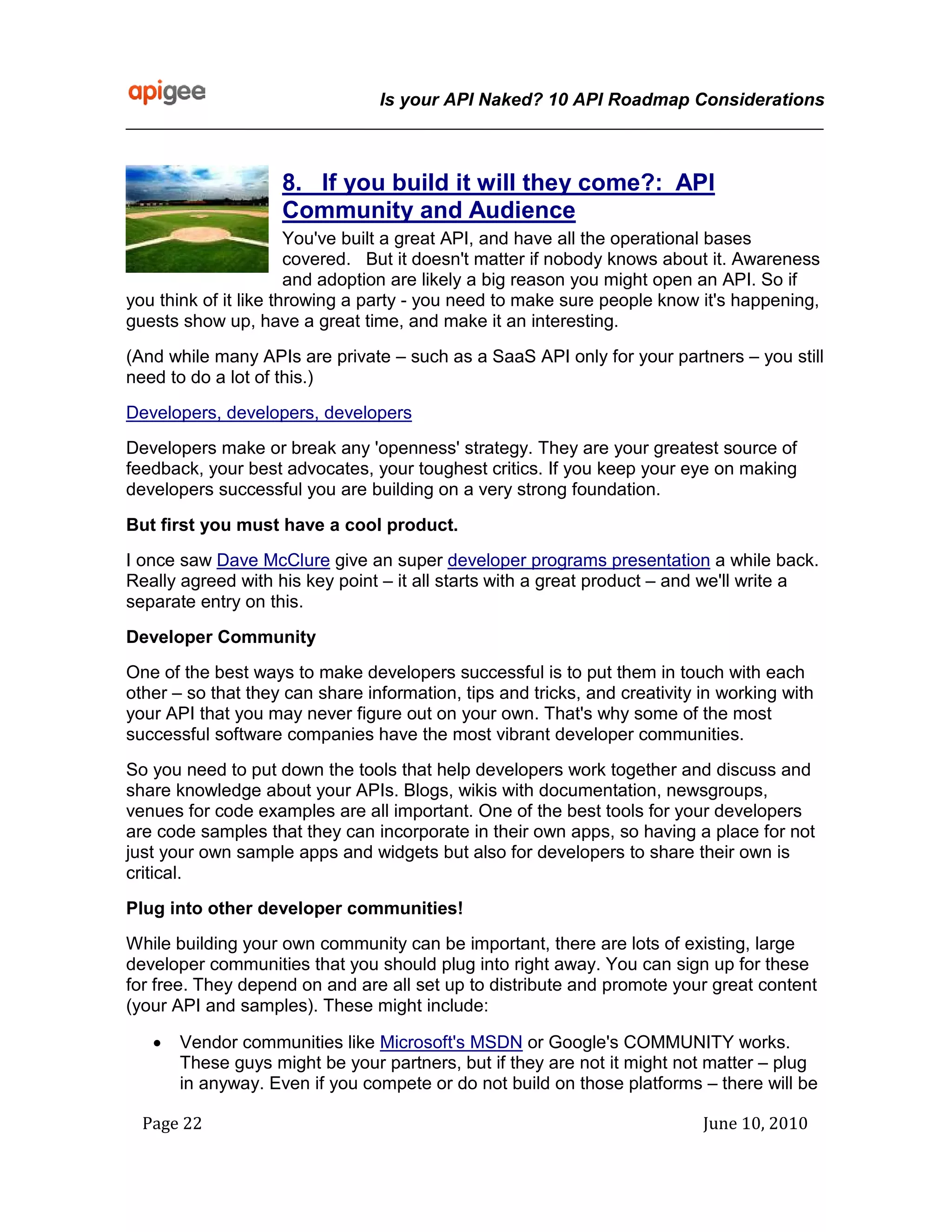 Lectura 2.4 is your api naked - 10 roadmap considerations | PDF