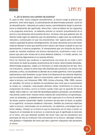 Lectura Siete Preguntas En Torno A La Lectura | PDF