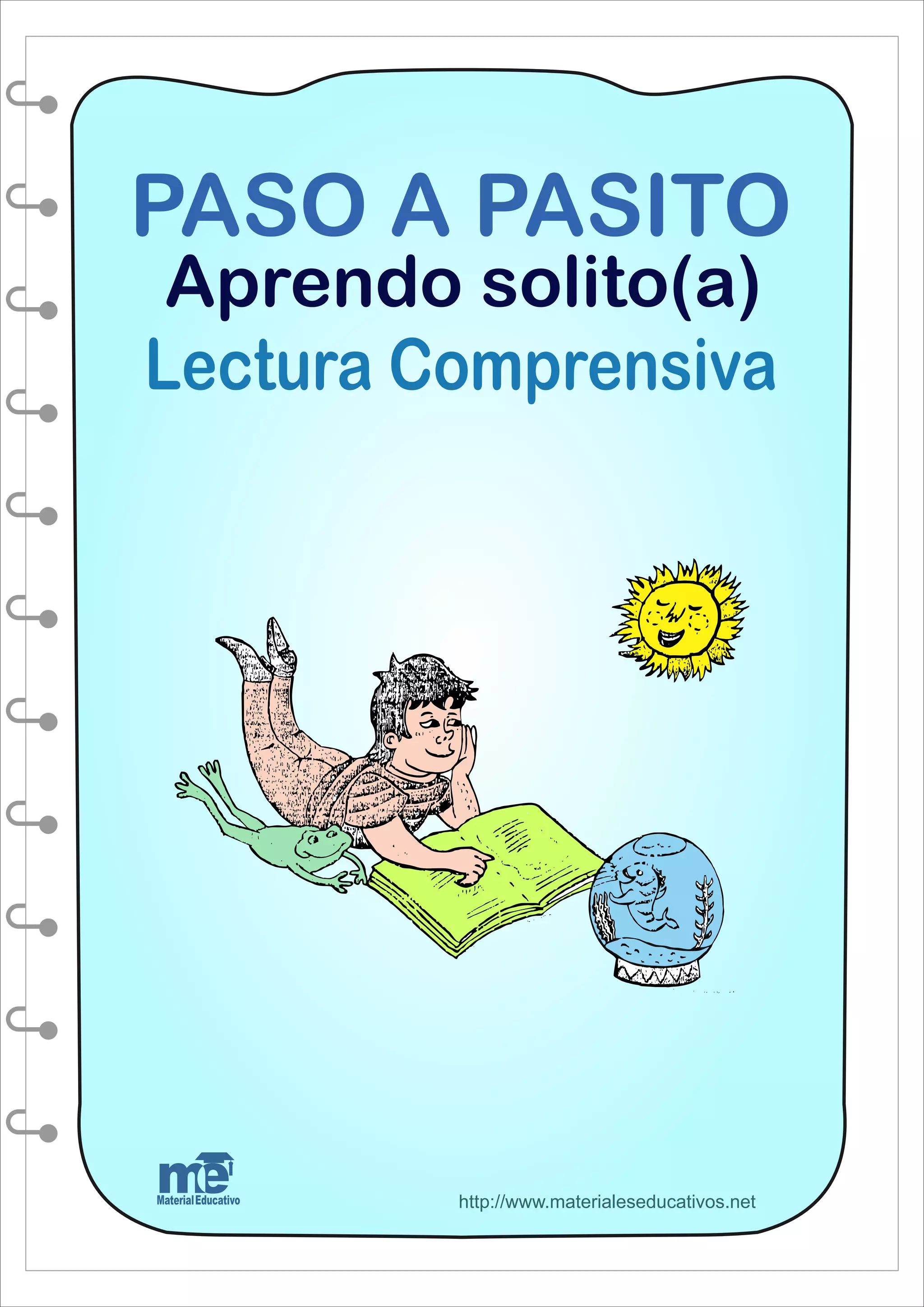 Lectura comprensiva paso a pasito aprendo solito(a) me | PDF