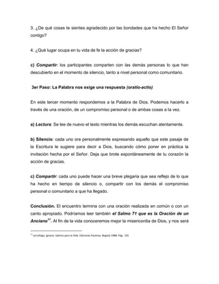 Lectura comunitaria de la biblia y lectio divina | PDF