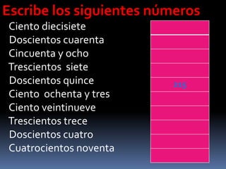 Lectura de numeros naturales | PPTX