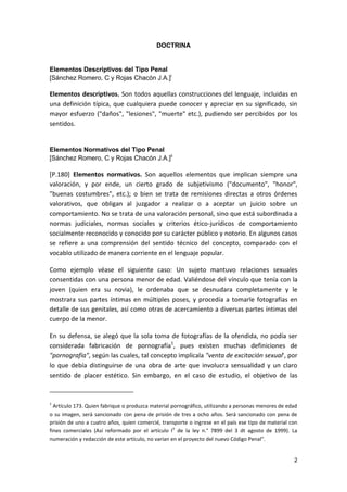 ELEMENTOS DESCRIPTIVOS, NORMATIVOS Y SUBJETIVOS DEL TIPO PENAL | PDF