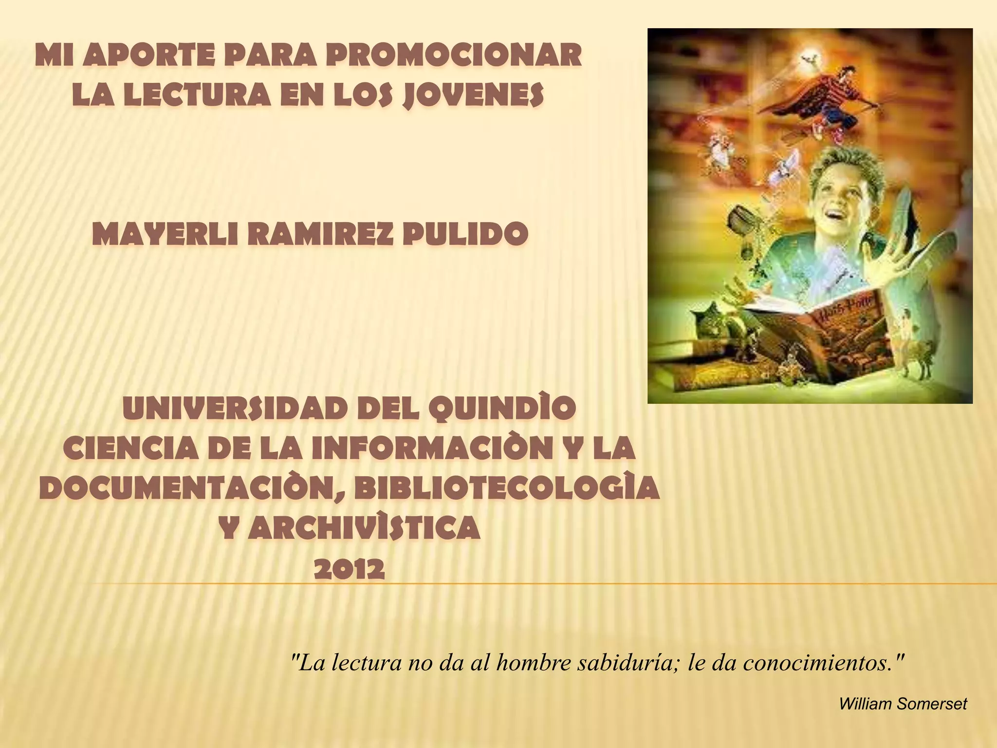 Lectura En Jovenes Ppt