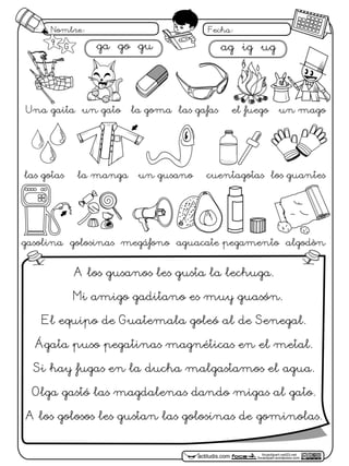 Lectura ga go gu gue gui | PDF