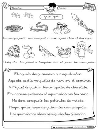 Lectura ga go gu gue gui | PDF