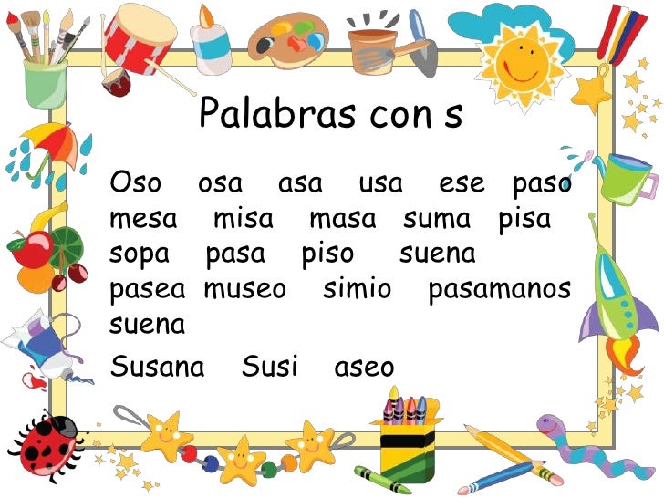 Palabras con/s - Imagui