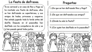 Lectura la fiesta de disfraces | PPTX