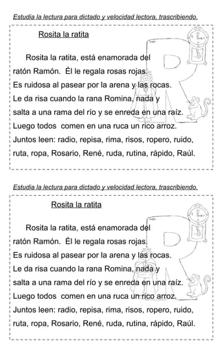 Lectura la r de raton | DOC