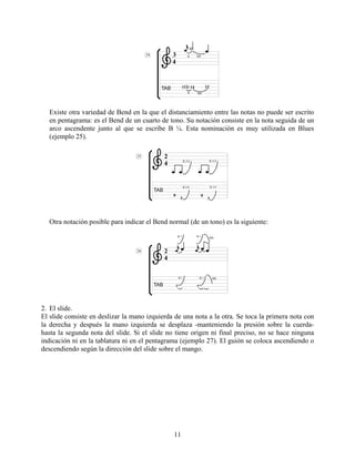 Curso de guitarra Lectura musical para guitarristas partitura | PDF
