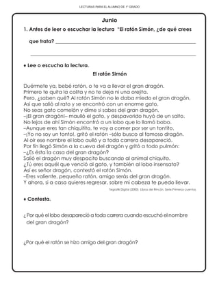 Lectura para alumno_primero (1) | PDF