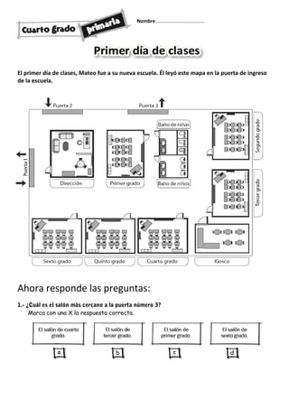 Lectura primer dia de clases | DOC