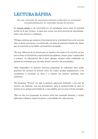 Lectura rápida | DOCX