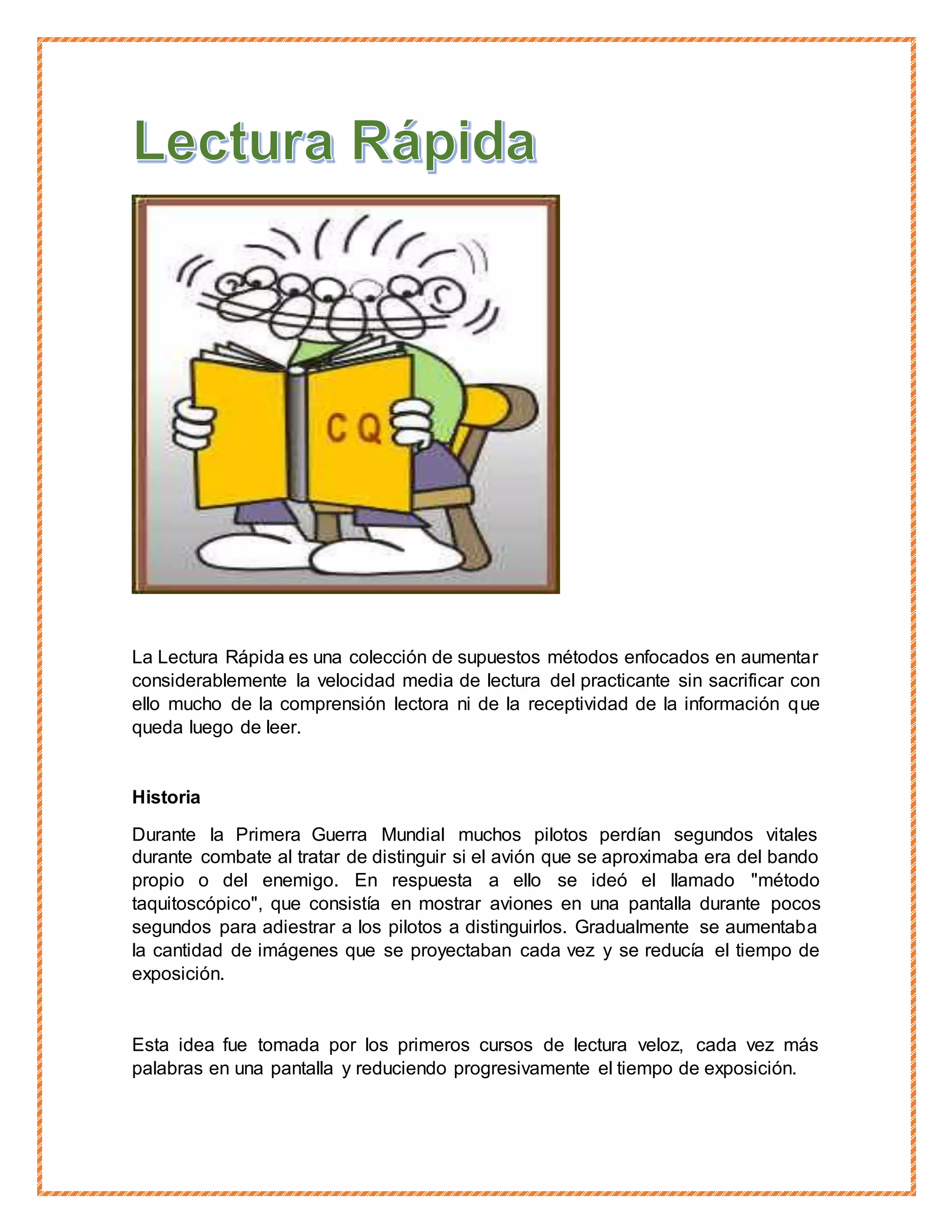 Lectura rápida word | DOCX