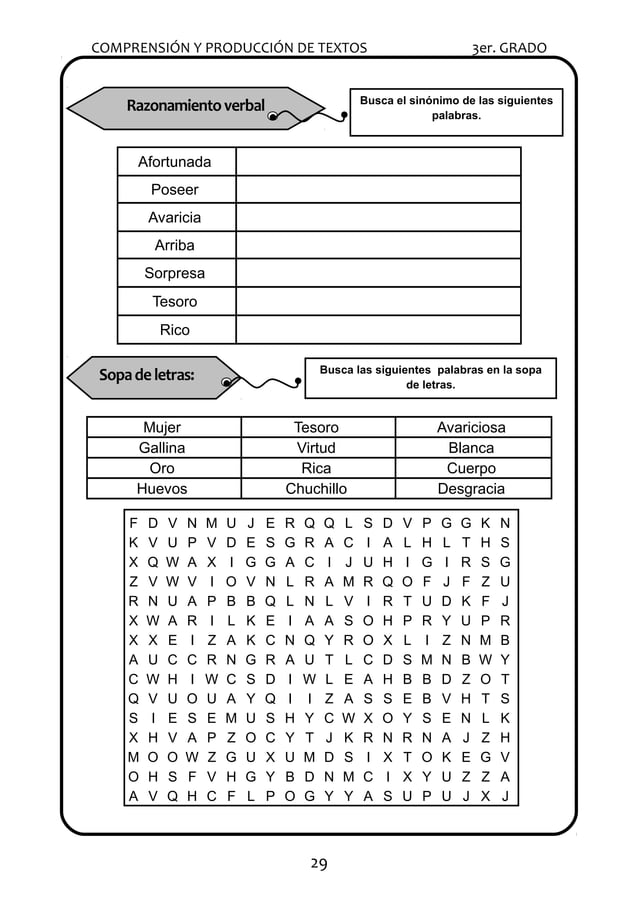 lecturas para el tercer grado de primaria | DOC