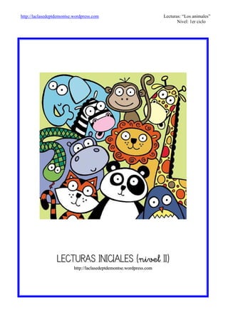 Lecturas de animales. Nivel 1 | PDF