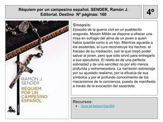 Lecturas Segundo Ciclo ESO.pptx,,,,,,,,, | PPTX