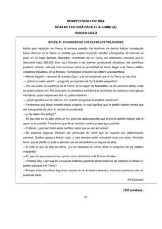 Lecturas y preguntas | PDF