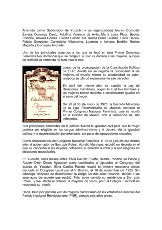Lectura voto femenino | PDF