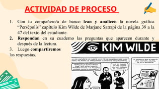 Análisis e interpretación de la novela gráfica "Persépolis" capítulo ...