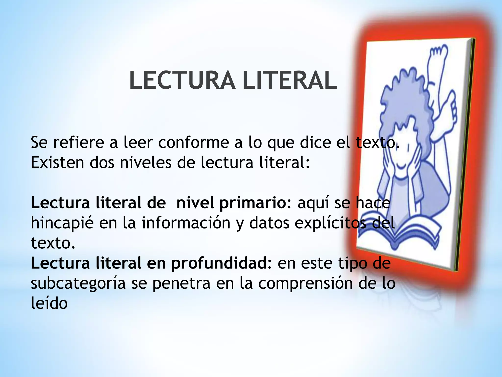 Lectura y clases de lecturas | PPT