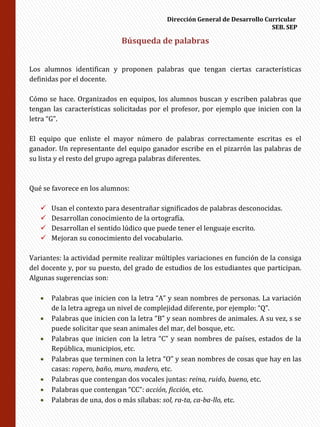 ACTIVIDADES PARA EMPEZAR EL DIA 7MA SESION Lectura y escritura primaria ...