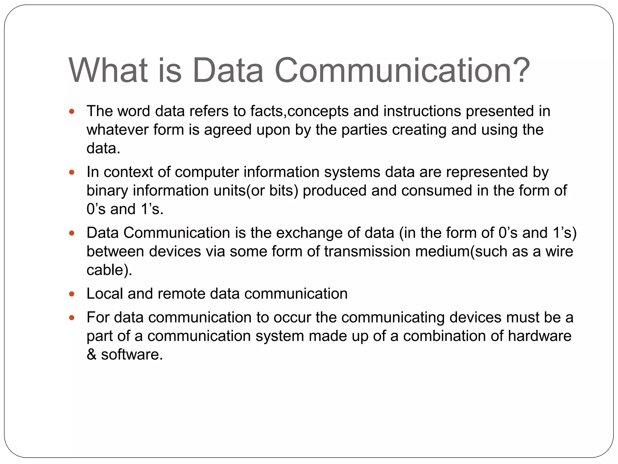 Data communication - Lecture-01 | PPSX