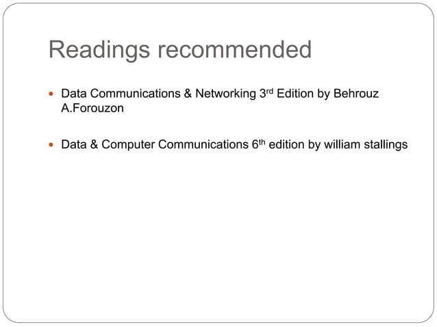 Data Communication Lecture 01 Ppsx 3511