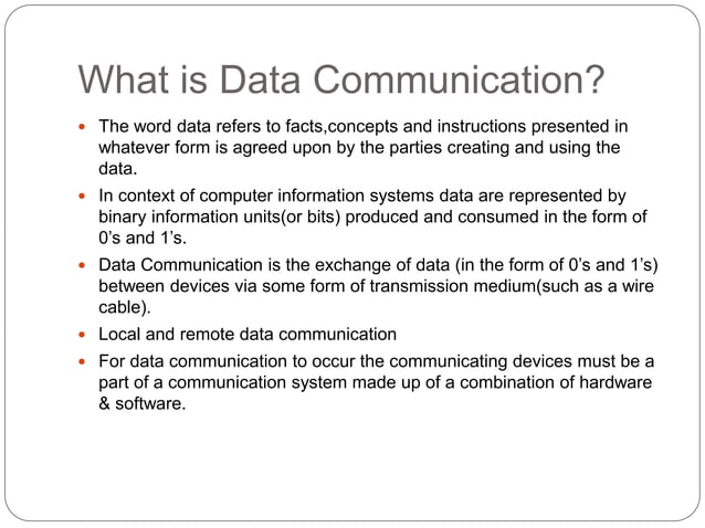 Data communication - Lecture-01 | PPSX