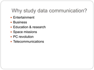 Data communication - Lecture-01 | PPSX