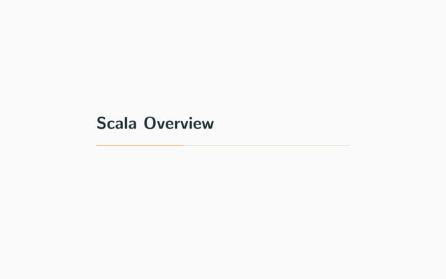 Programming in Scala - Lecture One | PPT