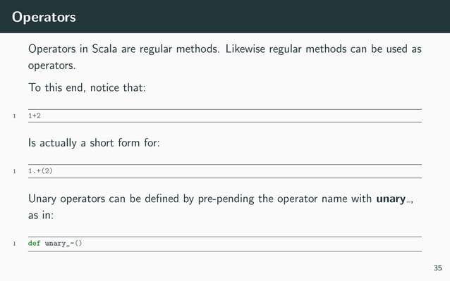 Programming in Scala - Lecture One | PPT