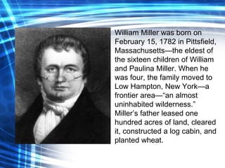 Lecture 01: William Milller | PPT