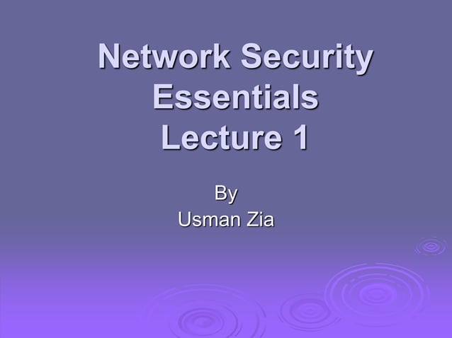 Network security in computer network for BS | PPT