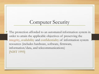 Lecture-01,02.ppt introduction to INFORMATION SECURITY, WEEK 1 , basics | PPT