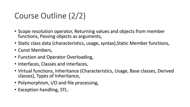 [OOP - Lec 01] Introduction to OOP | PPTX