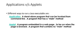 Lecture-01 _Java Introduction CS 441 Fast | PPT