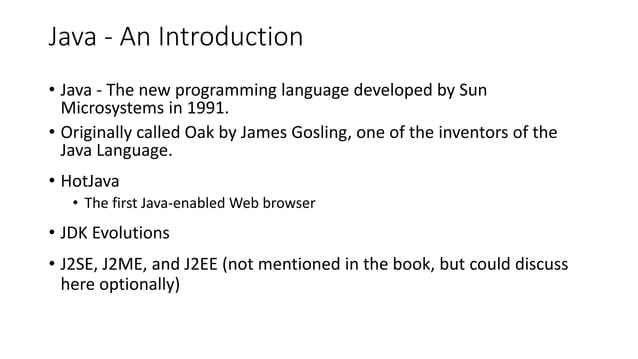 Lecture 01 Java Introduction Cs 441 Fast Ppt