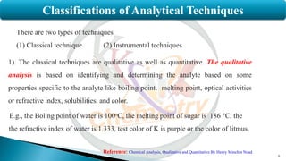 Lecture-02.Classifications of Qualitative and Quantitative Analysis | PDF