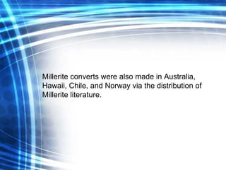 Lecture 02: The Millerites | PPT