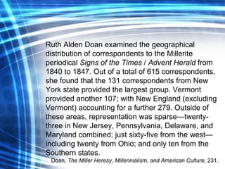 Lecture 02: The Millerites | PPT