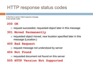 Http-protocol | PPTX | Computer Networking | Computing