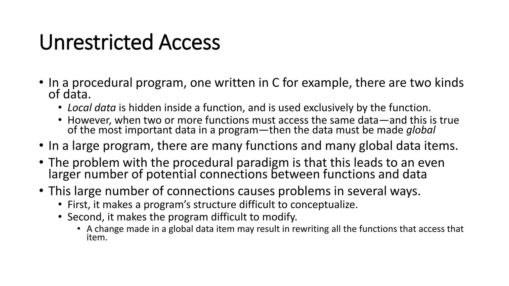 [OOP - Lec 02] Why do we need OOP | PPTX | Programming Languages | Computing