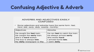 Important grammar rules of adjective and adverb | PPT