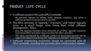 Software Engineering Economics Life Cycle. | PPT