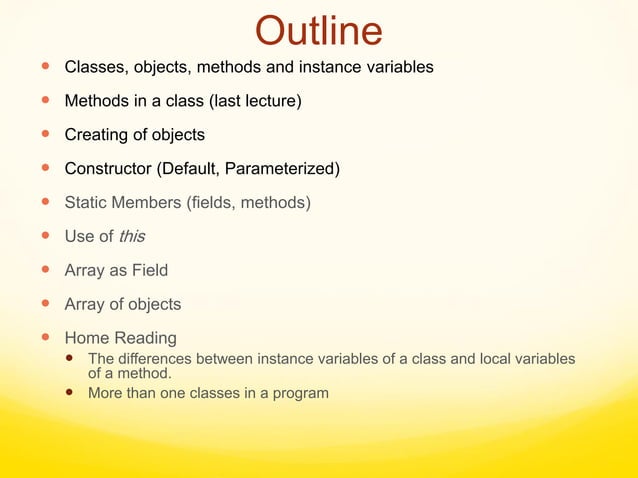 Lecture-03 _Java Classes_from FAST-NUCES | PPT