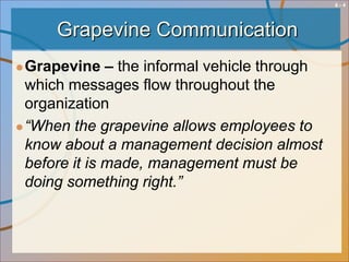 Lecture 03 typles of communication in organization | PPT