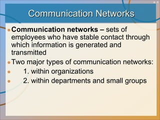 Lecture 03 typles of communication in organization | PPT