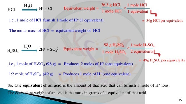 Lecture-04 Different Units of Concentration; Normality and Equivalent ...