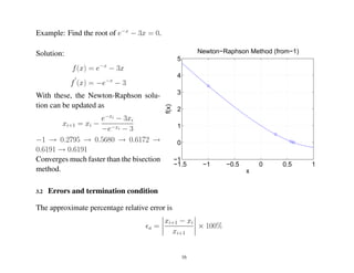 Lecture 04 newton-raphson, secant method etc | PDF
