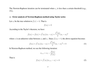 Lecture 04 newton-raphson, secant method etc | PDF
